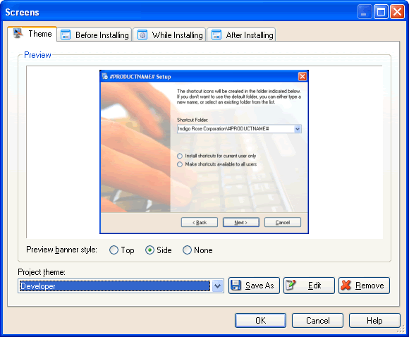 Setup Factory Screenshots - Indigo Rose Software