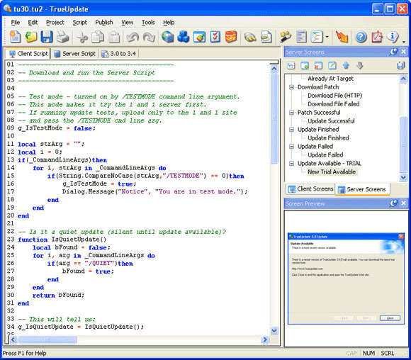 TrueUpdate Screenshots - Indigo Rose Software