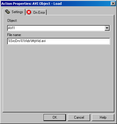 Loading and playing a different AVI