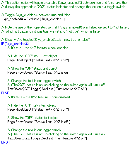 Toggling a variable between TRUE and FALSE